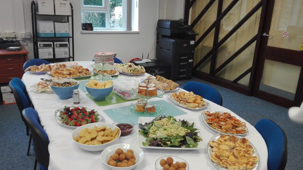 Our new office Buffet lunch - Pioneering Independence